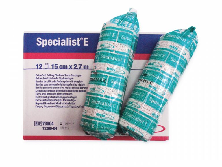 Specialist E 15cm X 2.7m Plaster of Paris (Box of 12 rolls) – Physio Needs